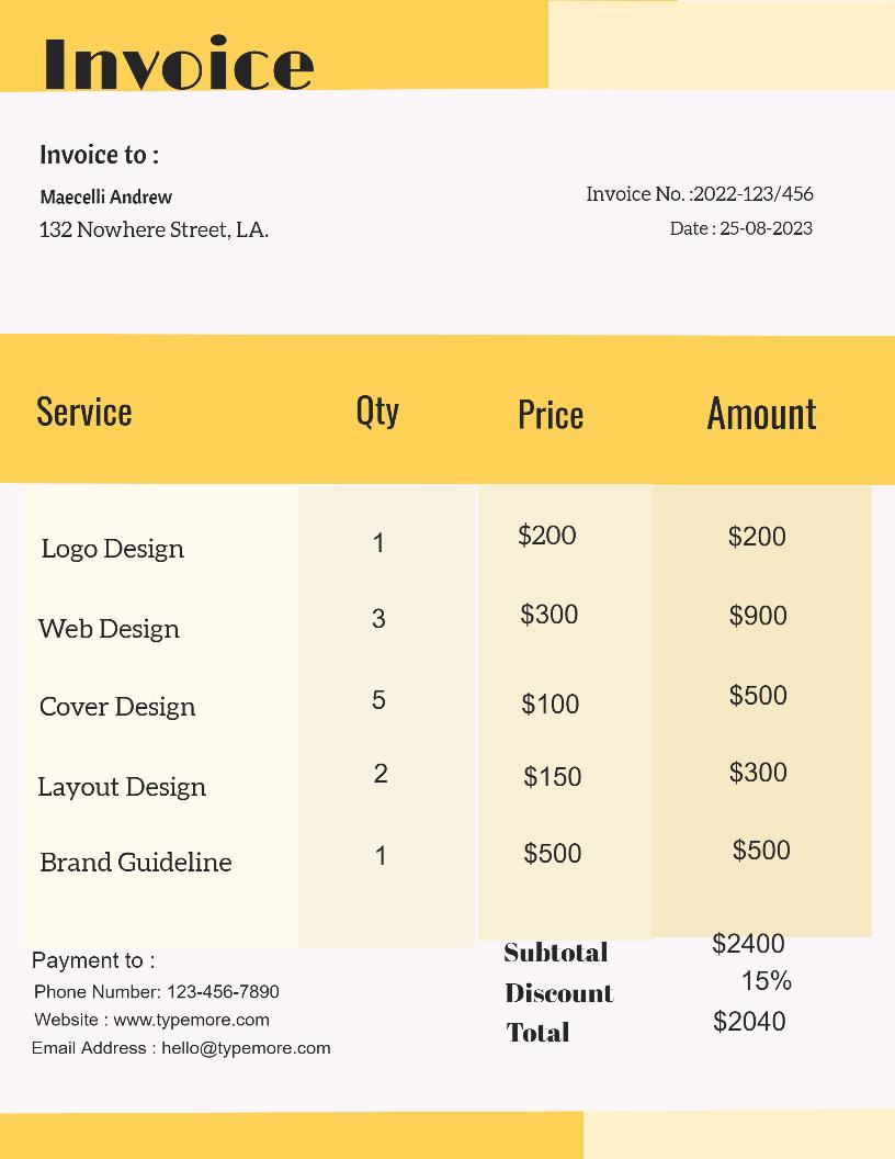 Invoices | Kreateable